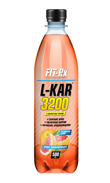 Карнитин FIT-RX L-Kar 3200, 500 мл, вкус: розовый грейпфрут - купить с ...
