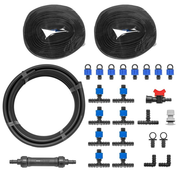 Система капельного полива ленточная, MasterProf, 8 линий, 80 м купить c доставкой на OZON по ...