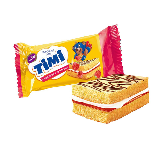 Пирожное бисквитное "Тими" (TIMI) малиновое 300г - купить с доставкой ...