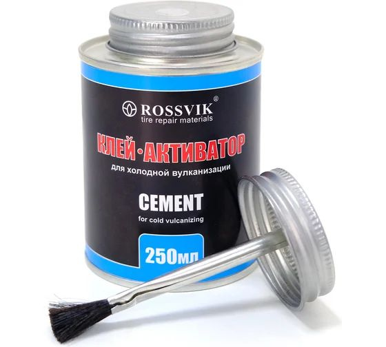 ROSSVIK Клей - Активатор банка с кистью 250мл (K.025.K.2) купить на OZON по низкой цене (1759368128)