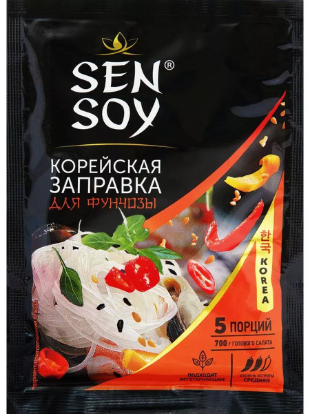 Заправка для фунчозы SEN SOY Premium Корейская, 80г, 3шт купить на OZON ...