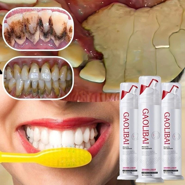 Зубная паста для отбеливания GAOLIBAI,от табачного, чайного, кофейного ...