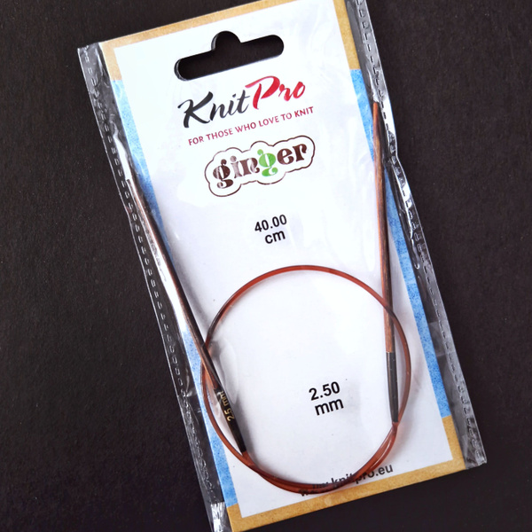 Круговые деревянные спицы 2.5 мм 40 см, Knit Pro Ginger - купить с ...