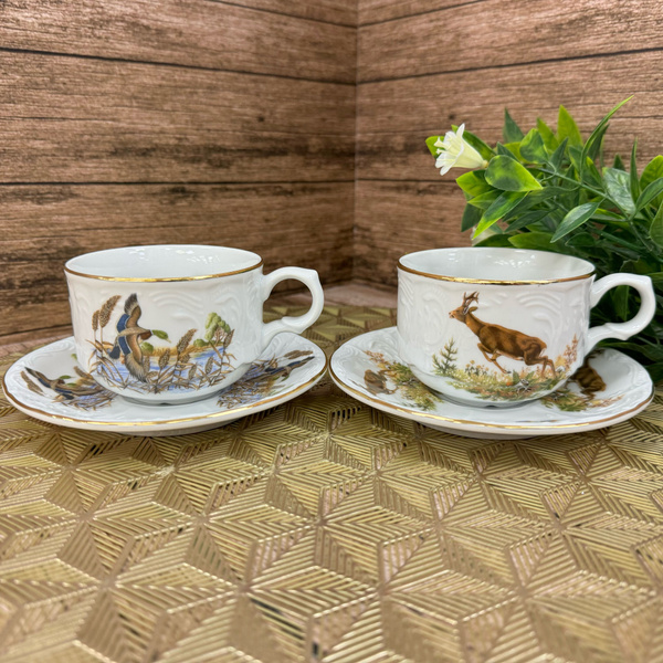 Набор кофейный Thun "УТКА ЛЕТИТ/ОЛЕНЬ В ПРЫЖКЕ", на 2 перс. - купить по выгодной цене в интернет ...