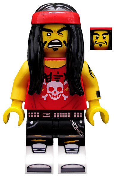 Минифигурка Lego Gong & Guitar Rocker, The LEGO Ninjago Movie coltlnm17 ...