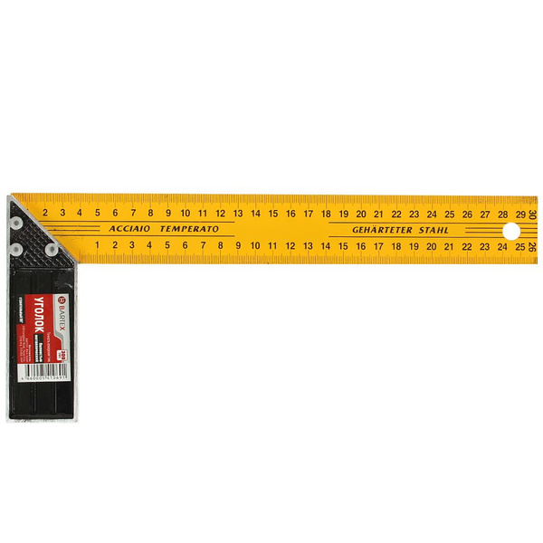 Линейка/угольник Bartex 300мм, Металл - купить по выгодным ценам в интернет-магазине OZON ...