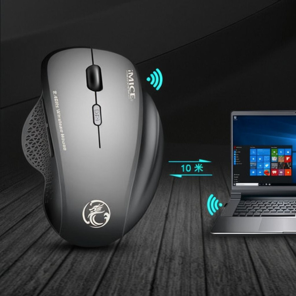 Игровая мышь беспроводная IMICE G6 10020035, серый - купить по выгодной ...