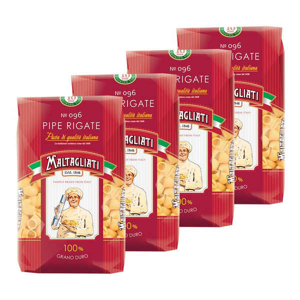 Макароны Maltagliati №096 Рожок крупный, 450 гр.* 4 пачки - купить с ...