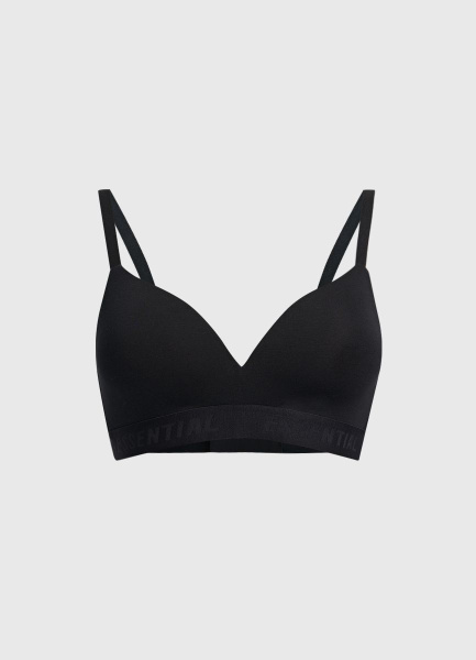 Бюстгальтер Женский O'STIN, размер 46 черный Повседневный Китай Крючки Однотонный купить c ...