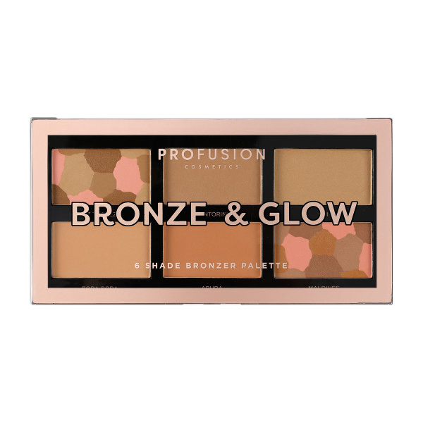 PROFUSION Набор для макияжа лица Bronze & Glow, 100 г купить на OZON по низкой цене (1681962277)