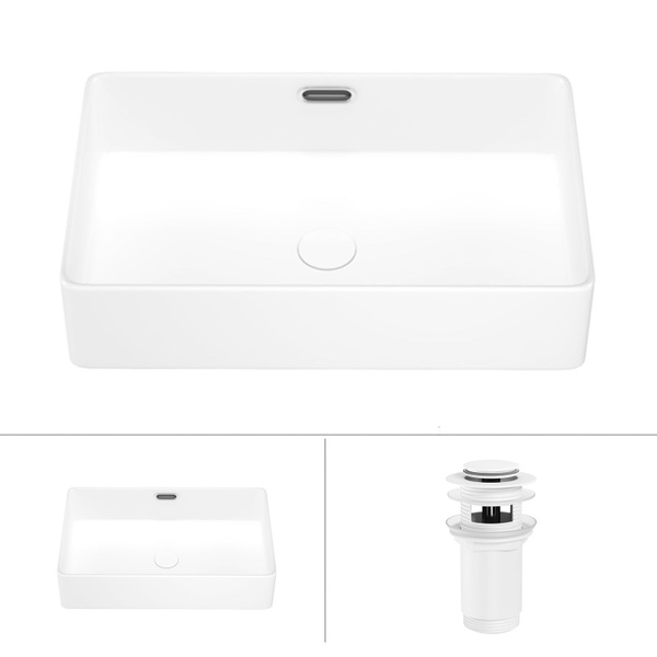 Накладная раковина для ванной Helmken 37860000 комплект 2 в 1: раковина на столешницу ...