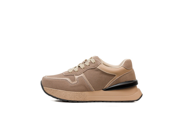 Кроссовки Женский HELENA BERGER Натуральная кожа, размер 37 F На любой сезон Шнурки Без каблука ...