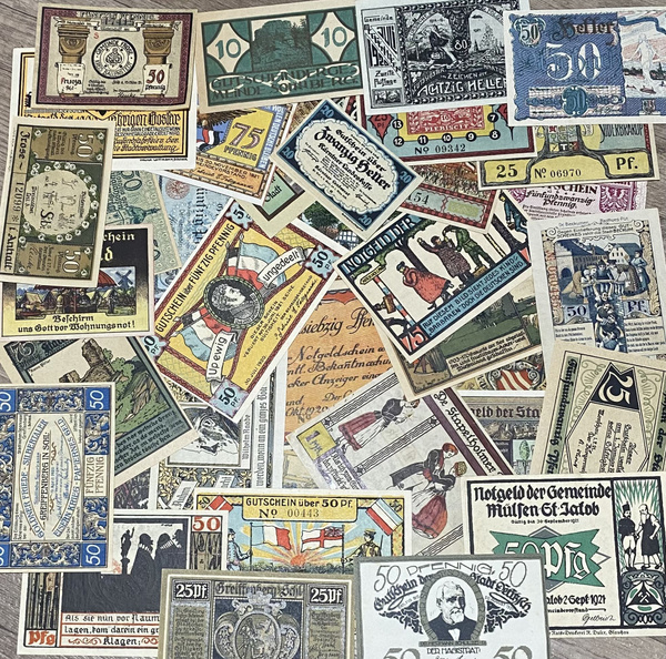 Набор 3шт. Нотгельды Германии 1914-1924. Городские и частные выпуски купить на OZON по низкой ...