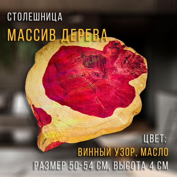 MOSHKIN Столешница,Массив дерева, Массив ясеня,520х540х40мм - купить с ...