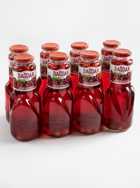 BAGDAN, Натуральный компот из Вишни, 8 шт х 1 л., Азербайджан купить на ...
