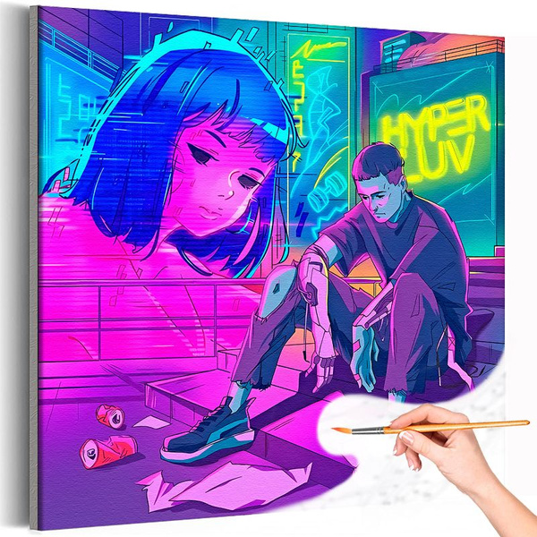 Картина по номерам 'CMH Руслан Crazy Mega Hell неон 40х40' купить на OZON по низкой цене ...