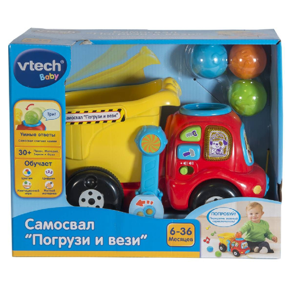 Самосвал VTech Погрузи и вези - купить с доставкой по выгодным ценам в интернет-магазине OZON ...