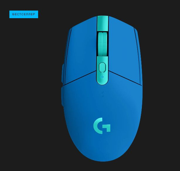 Игровая мышь беспроводная Logitech G Logitech G305 LIGHTSPEED Blue 910 ...