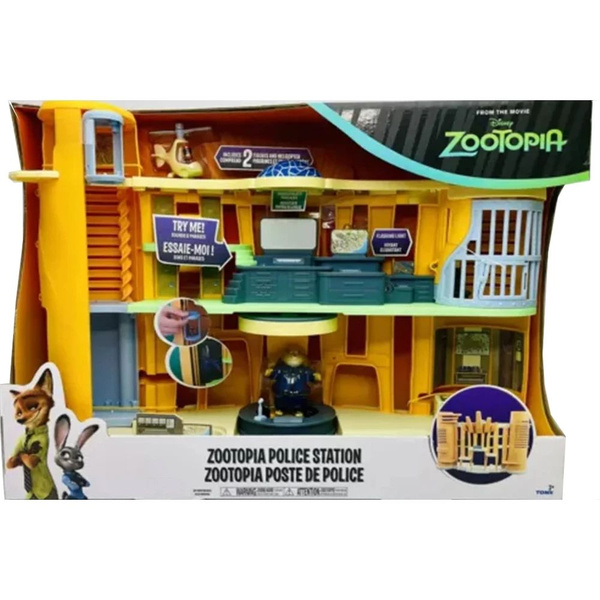 TOMY Disney Zootopia Police Station Диснеевский зверополис Игровой ...