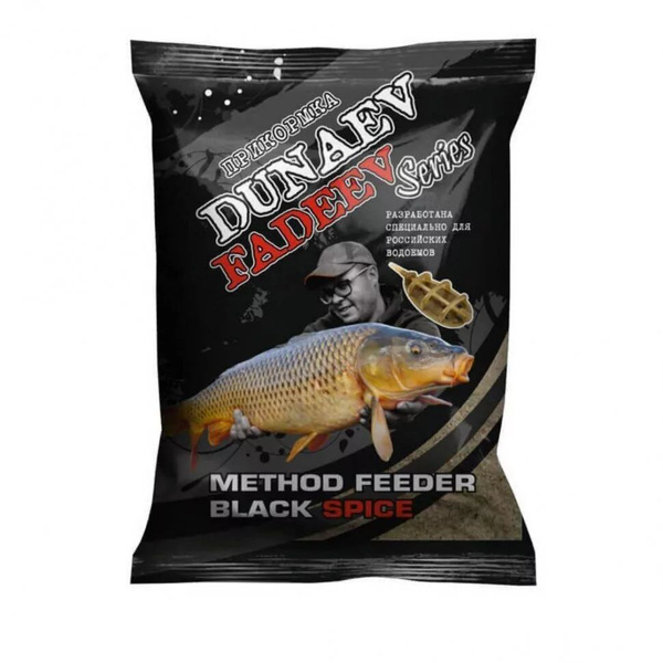 Прикормка Dunaev-Fadeev 1кг Method Feeder Black Spice купить на OZON по низкой цене (1716676829)
