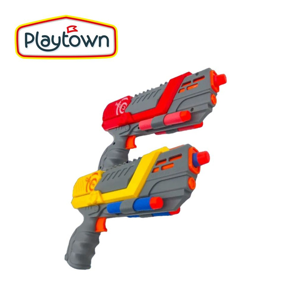 Набор Playtown из 2 бластеров с 12 патронами и 3 мишенями купить на ...