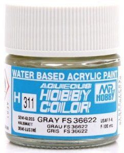 краска водоразбавляемая художественная т.м. MR.HOBBY 10мл GRAY FS36622 ...