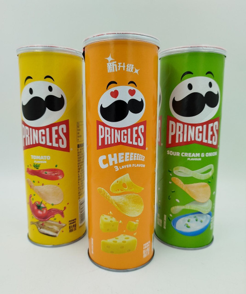 Чипсы Pringles Mix вкусов сметаны и лука , томатов 3 х 110 гр. Китай купить на OZON по низкой ...