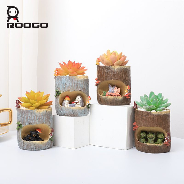 ROOGO Горшок для цветов, 8 см х 9.5 см х 9.5 см, 0.2 л, 1 шт купить на ...