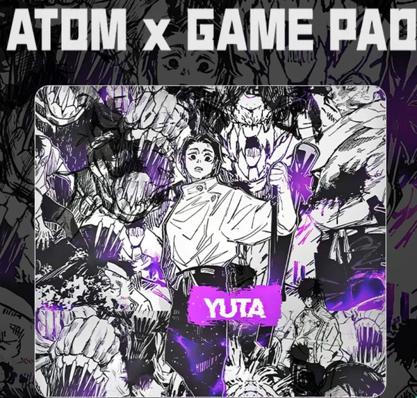 Atom Игровой коврик для мыши ATOM x Game Pad, M, фиолетовый, фуксия купить на OZON по низкой ...