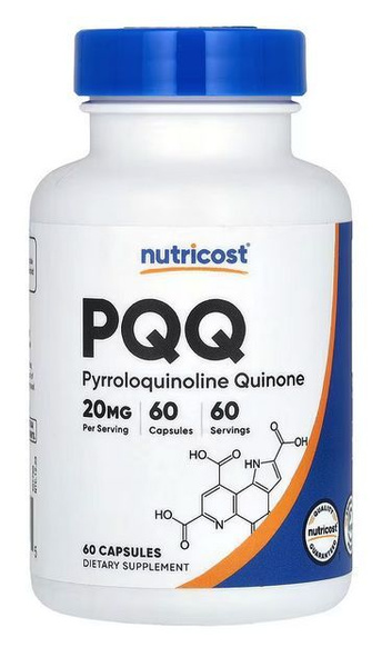 PQQ , Пирролохинолинхинон, 20 мг, 60 капсул ,Nutricost купить на OZON по низкой цене (1754766616)