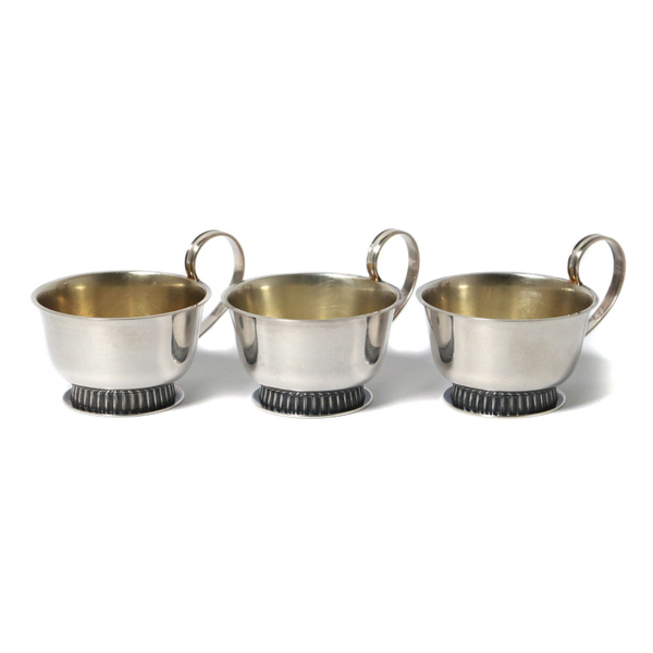 Дизайнерские чарки, 3 шт. Tore Eldh, Швеция, 1964 год, мастерская Ceson Guldvaru Ab. купить на ...