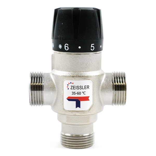 Термостатический смесительный клапан 3/4 НР 35-60С KVs 1.6 Zeissler ZSm.412.166005 купить на ...