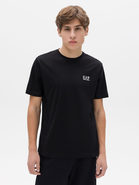 Футболка EA7, размер 54, 56, цвет черный, Хлопок 100% - купить по выгодной цене в интернет ...