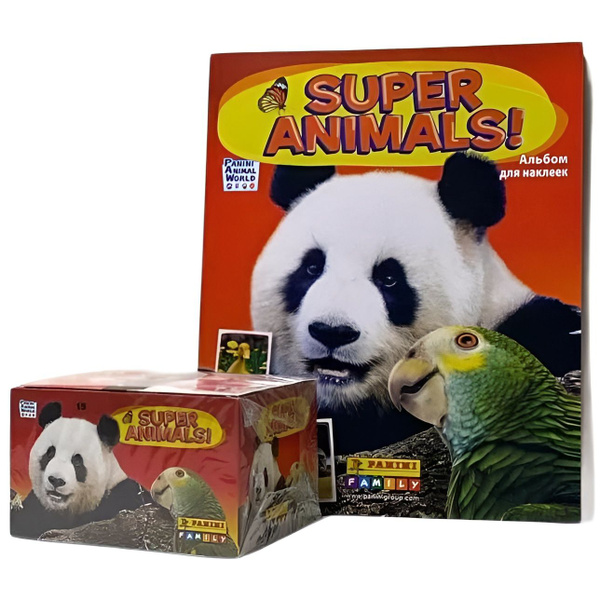 PANINI / Альбом Блок 100 пакетиков Super Animals (500 наклеек) купить ...