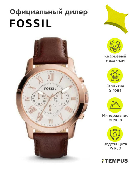 Мужские наручные часы Fossil Chronograph FS4991 купить на OZON по ...