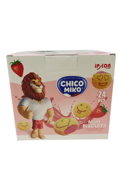 Печень бисквитное Chico Miko Клубничный 24шт купить на OZON по низкой ...
