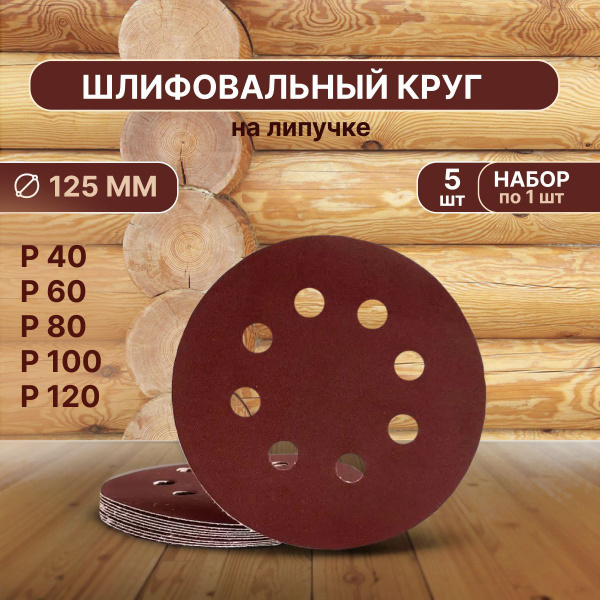 Vitatools Диск шлифовальный 125 x 1; P40, P60, P80 купить на OZON по низкой цене (1767385037)