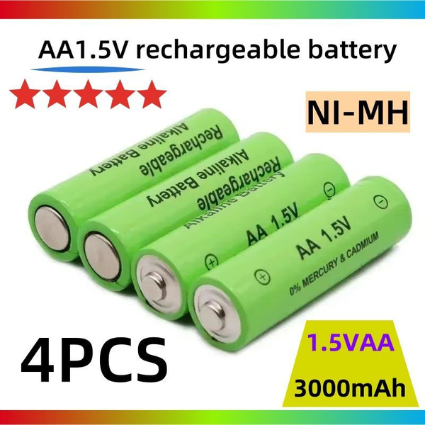 Заряжаемый аккумулятор AA1.5V, литий - ионный аккумулятор большой емкости 3000 мАч, 4PCS для ...