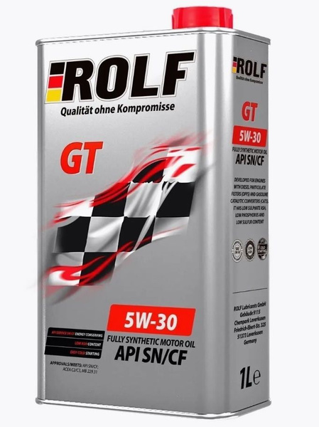 Масло моторное ROLF GT 5W-30 Синтетическое 1 л 322233 купить c ...