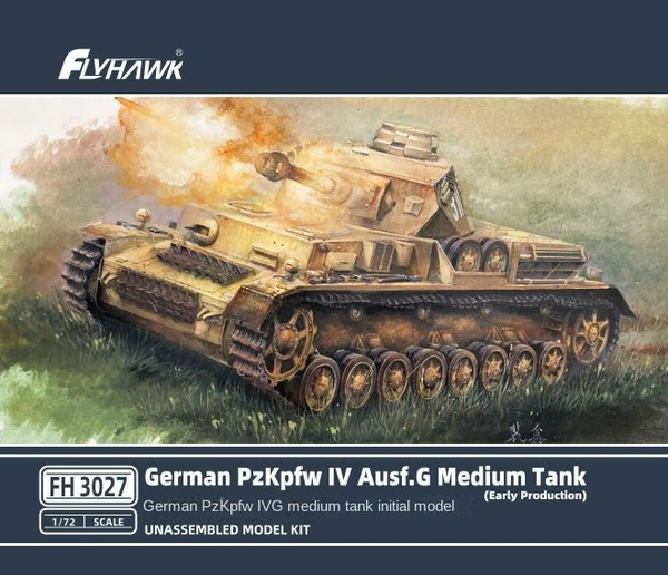 Flyhawk FH3027 1/72 Модель сборки танков Немецкий PzKpfw IV Ausf. G ...