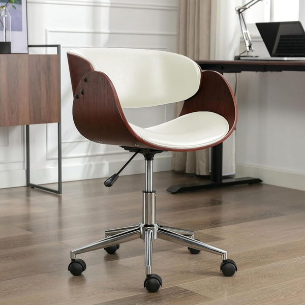 HESBY Кресло компьютерное офисное Unity Zenith с выгнутым дизайнерским корпусом, белая ...