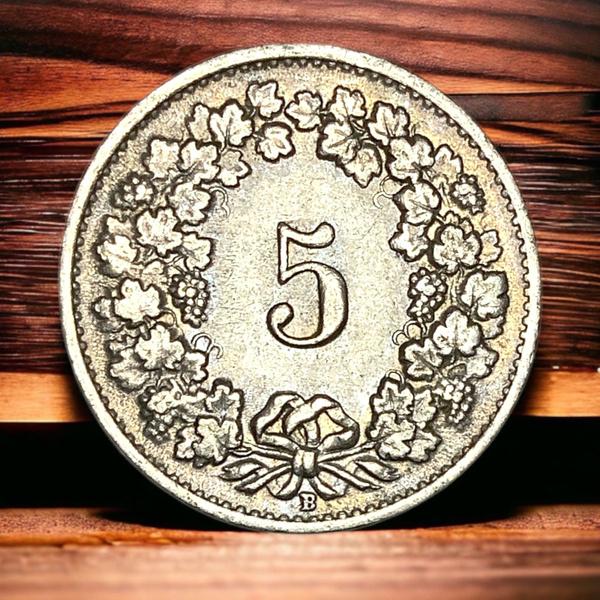 Монета Швейцария 5 раппенов 1946 года, В купить на OZON по низкой цене (1837397509)