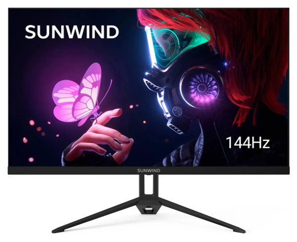 SUNWIND 27" Монитор SUN-M27BA108, черный купить на OZON по низкой цене (1927937361)