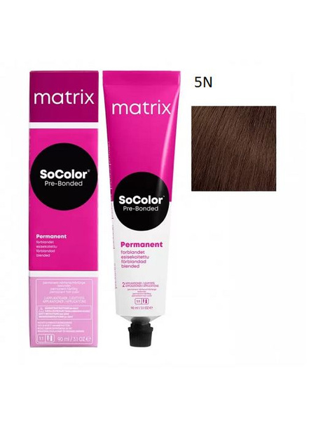 Крем краска MATRIX SoColor Pre-Bonded 5N, 90 мл купить на OZON по ...