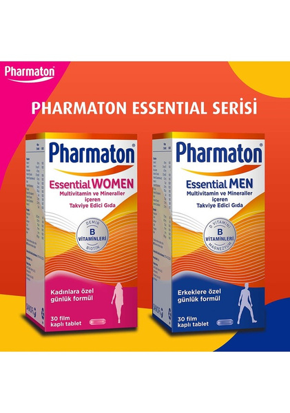 Pharmaton Essential Men +Essential Women - Пищевые добавки купить на ...