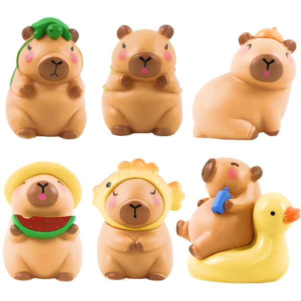 Набор фигурок Капибара / Capybara 6шт (6см, пакет) купить на OZON по низкой цене (1865848863)
