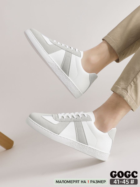 Кроссовки Мужской GOGC Замша искусственная Городошный спорт, размер 43 Демисезон Шнурки Россия ...