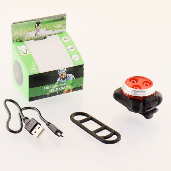 Фонарь задний (в сборе) велосипедный (3 диода, 4 режима) (mod.JY-6028F ...