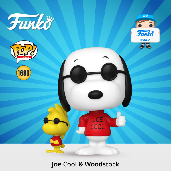 Фигурка Funko POP! TV Peanuts S7 Joe Cool & Woodstock (1680) 83509 ...