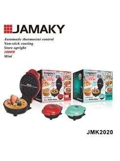 JAMAKY Вафельница 2020 1000 Вт, красный купить на OZON по низкой цене (1871727998)